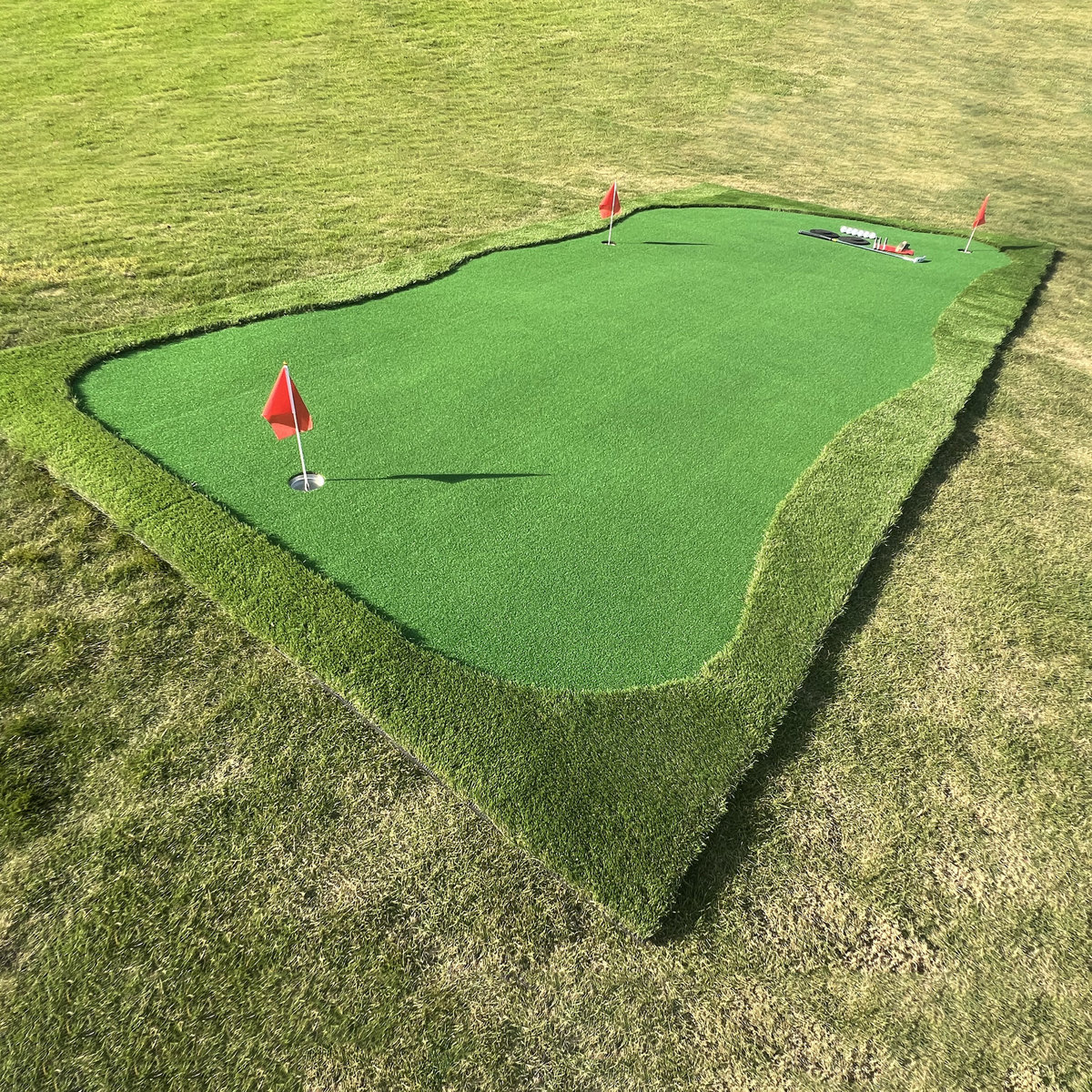 FixtureDisplays Make to Order 3 Months Lead Time, Tariff TBD 20 X 10' Golf Putting Green Mat Set ...